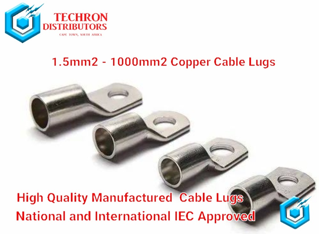 Crimping Lugs , Crimping ferrules , Aluminium lugs , cable glands , - techrondistributors.co.za